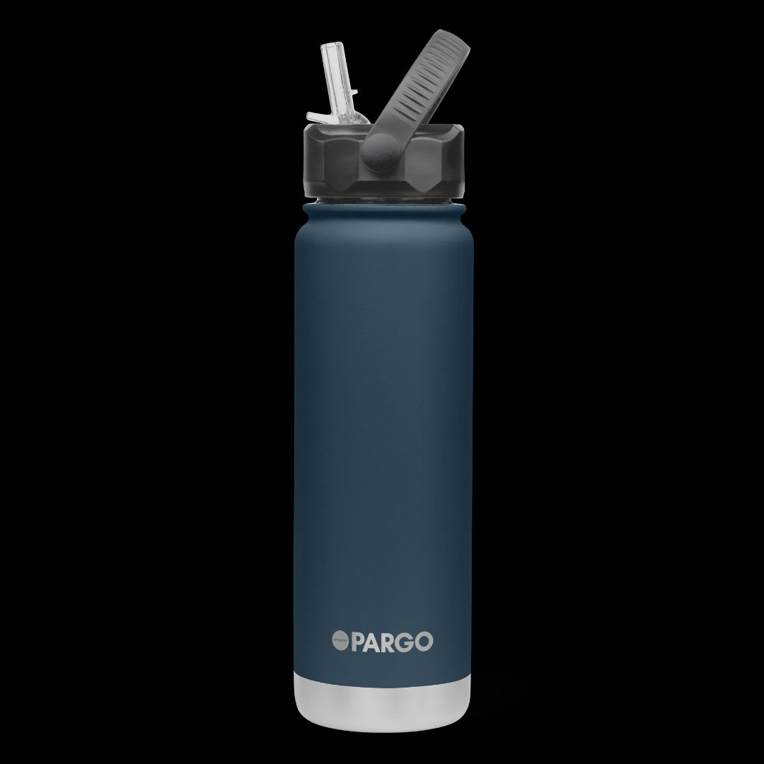 Project Pargo 750mL Insulated Bottle w/ Straw Lid - Deep Sea Navy ...